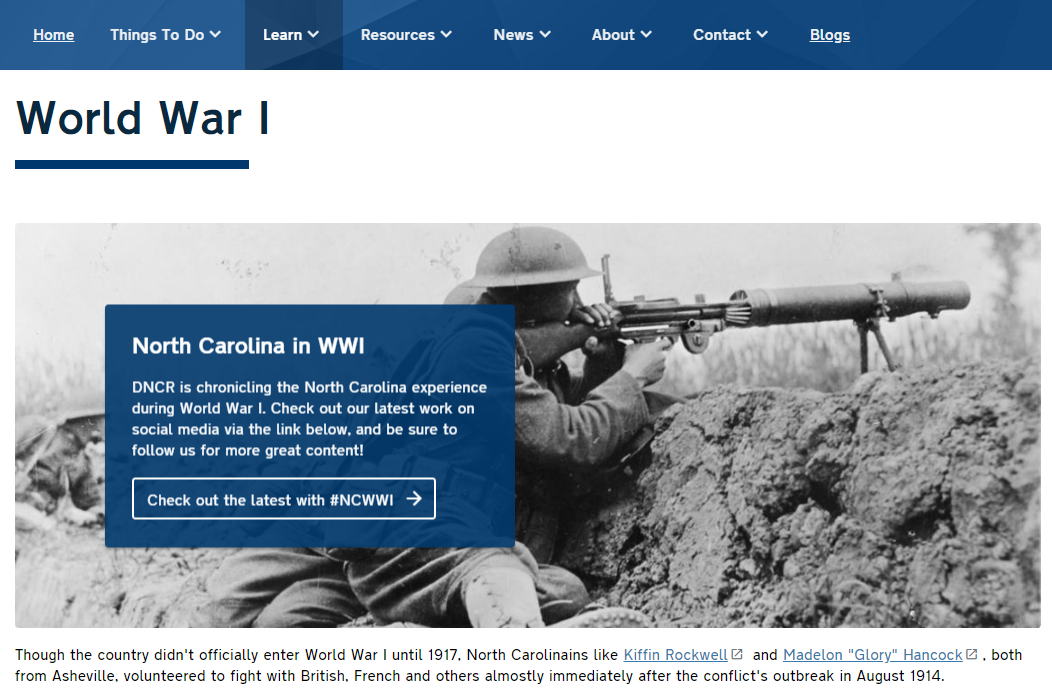 Researching North Carolina WWI Ancestors | aweekofgenealogy.com