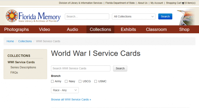 Researching Florida WWI Ancestors | aweekofgenealogy.com