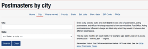 The Postmaster Finder | aweekofgenealogy.com