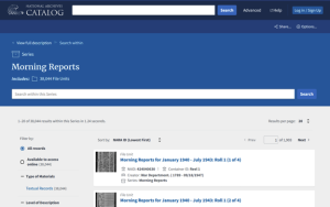 WWII Morning Reports using the NARA Catalog | aweekofgenealogy.com